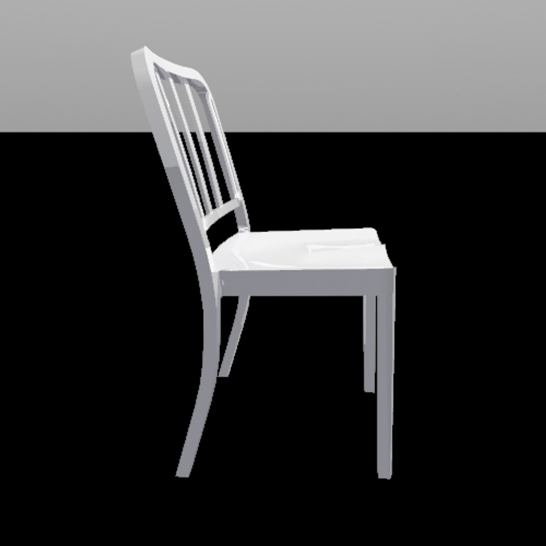 3d Model Heritage Stacking Chair