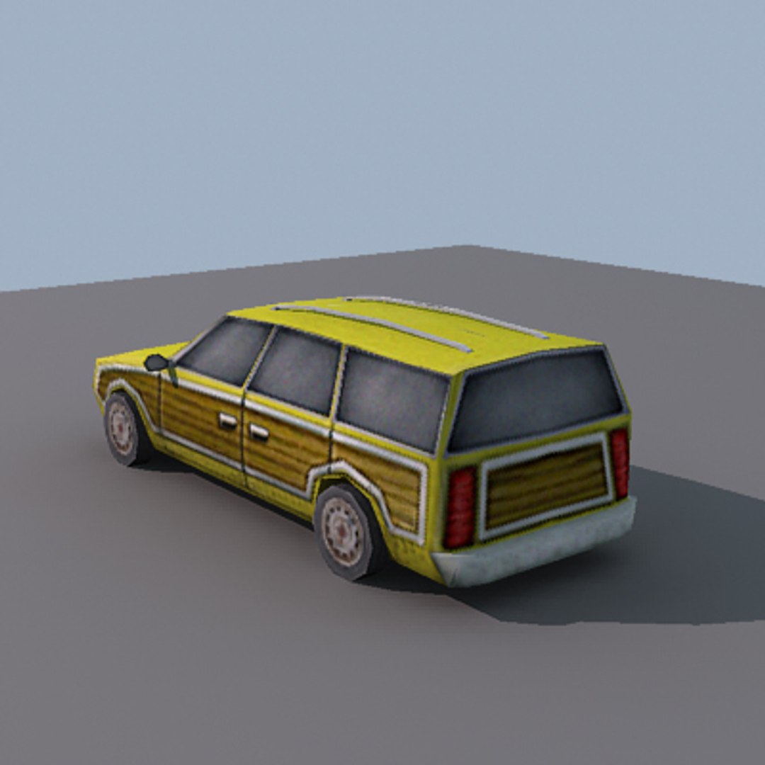 station wagon 3d model