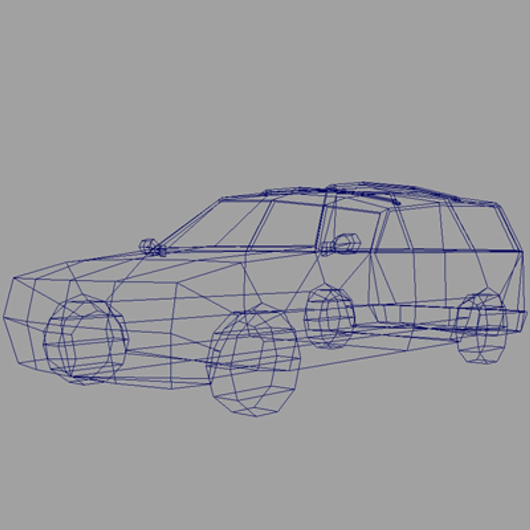 station wagon 3d model