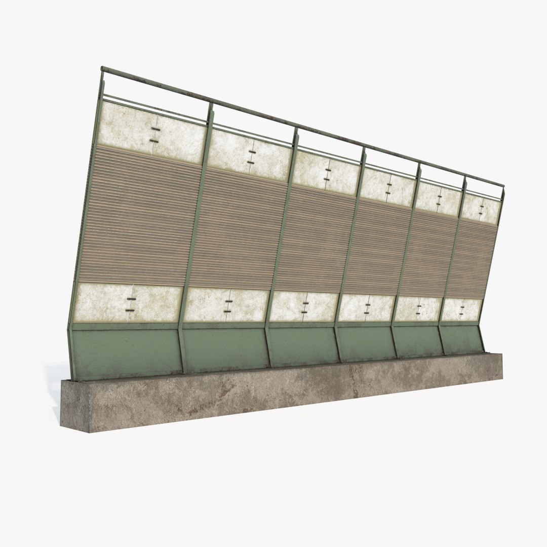 3D Model Noise Barrier - TurboSquid 1639438