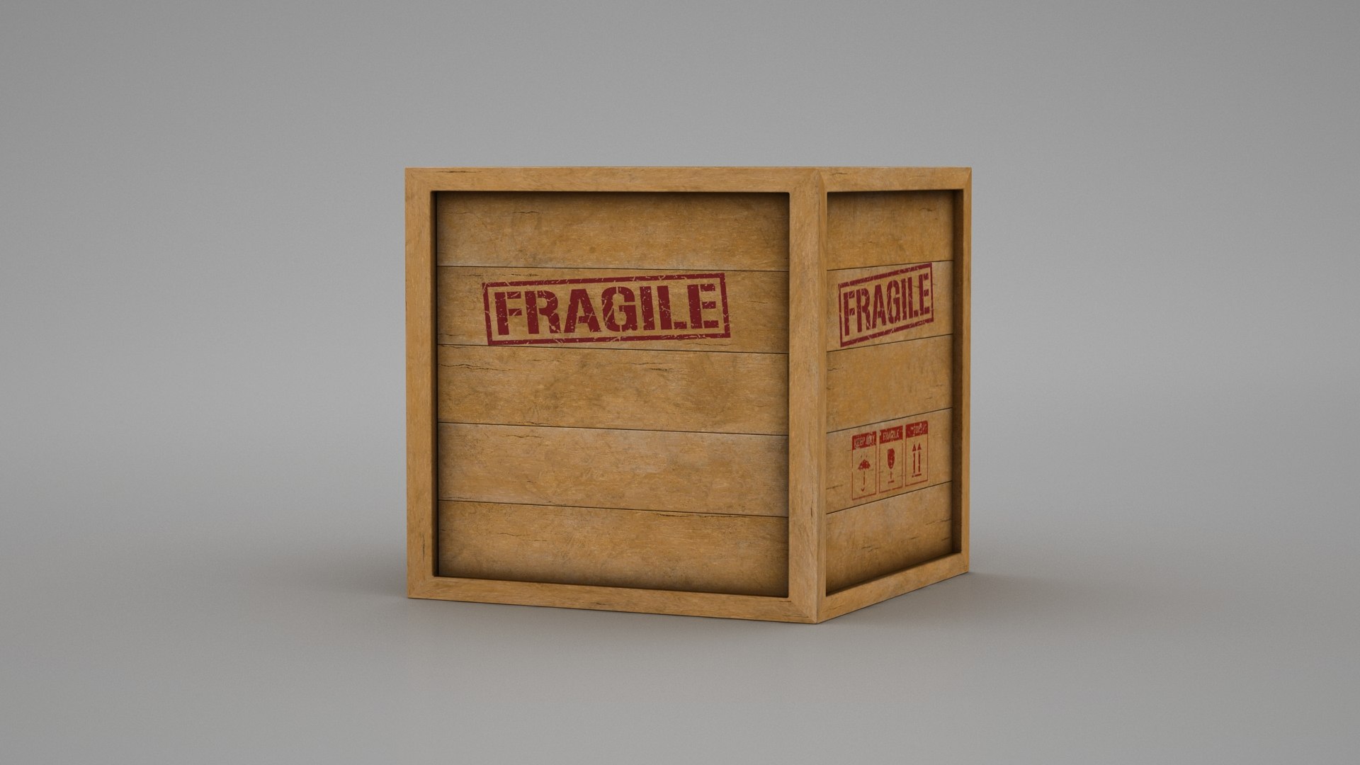 3D Wooden Crate Low-poly Model - TurboSquid 2011644