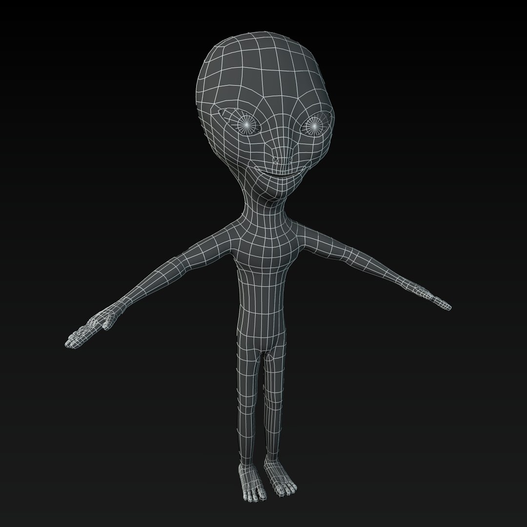 3d Alien Model