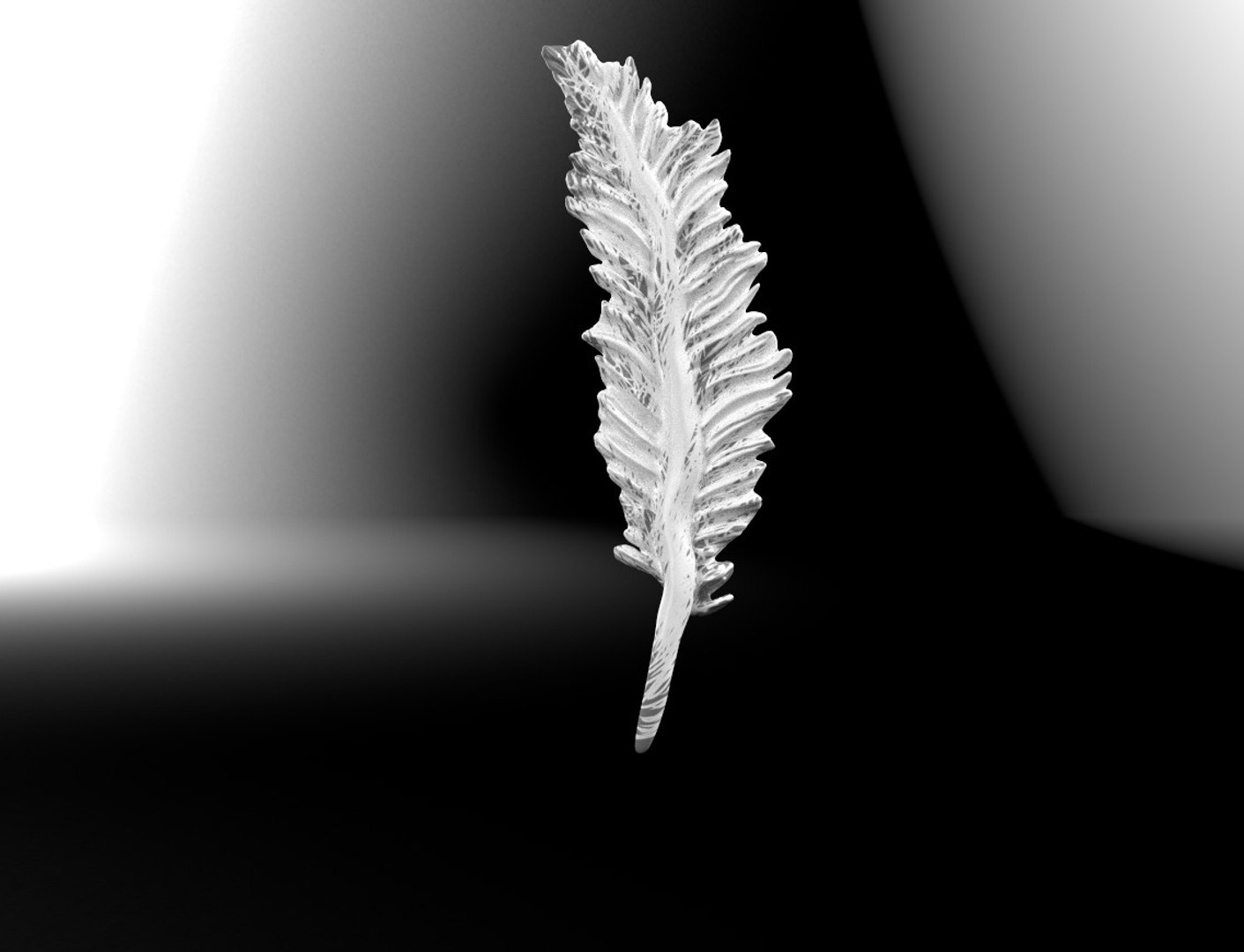 3D Feather Pendant - TurboSquid 2360516