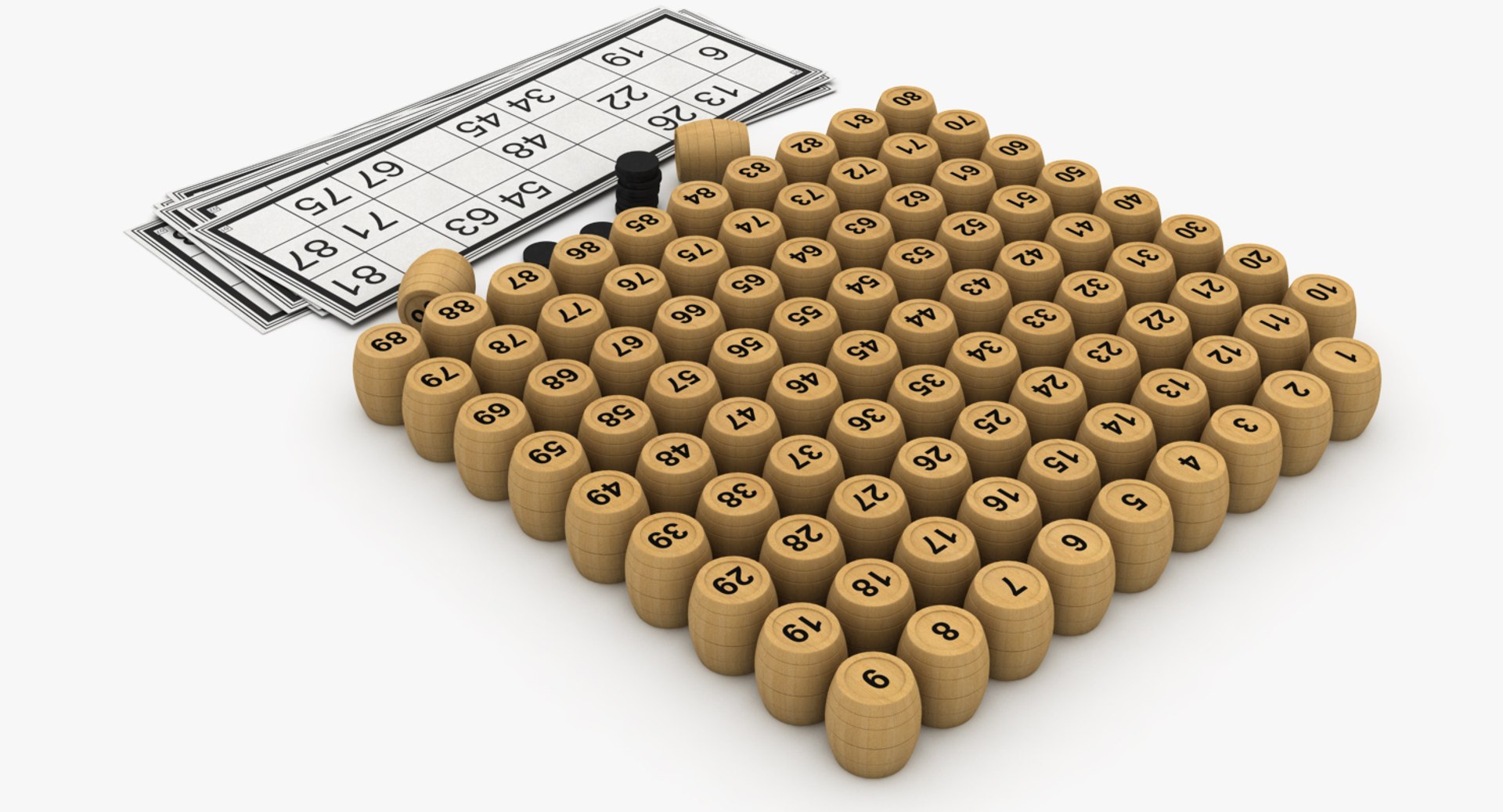 Bingo Keg Card 3D Model - TurboSquid 1353397