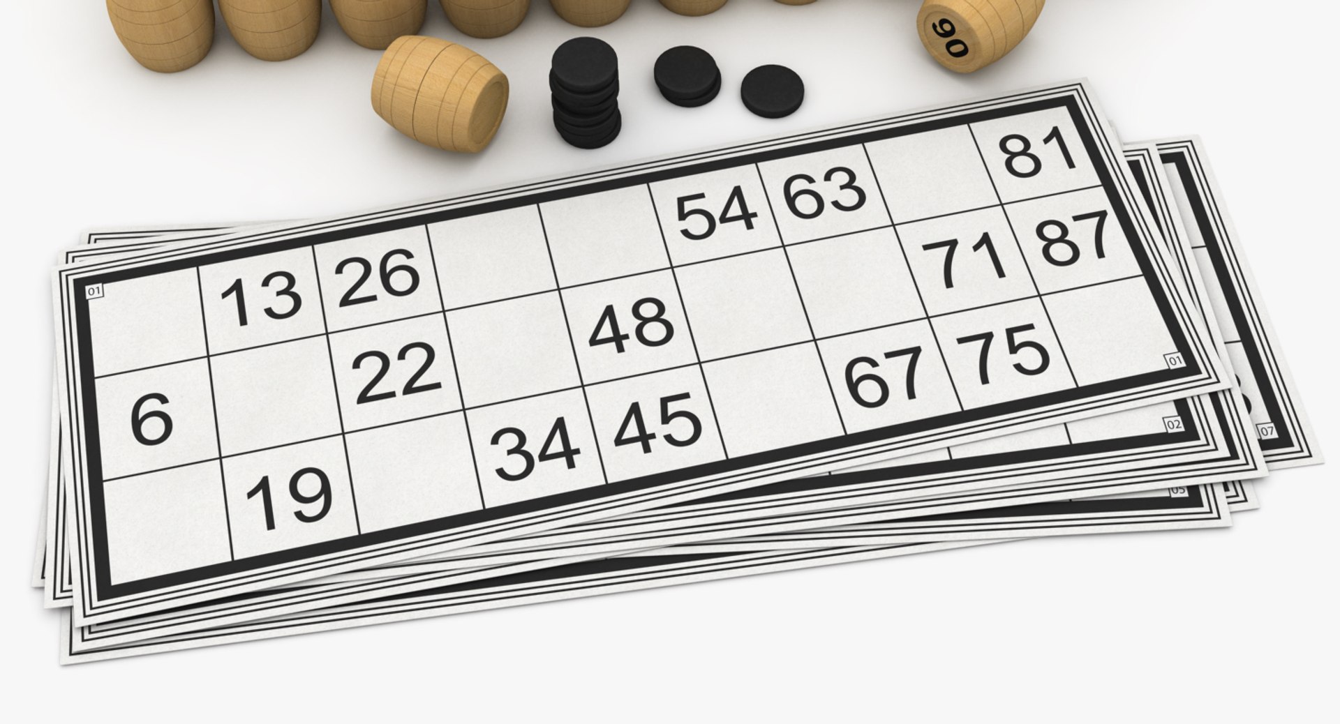 Bingo Keg Card 3D Model - TurboSquid 1353397