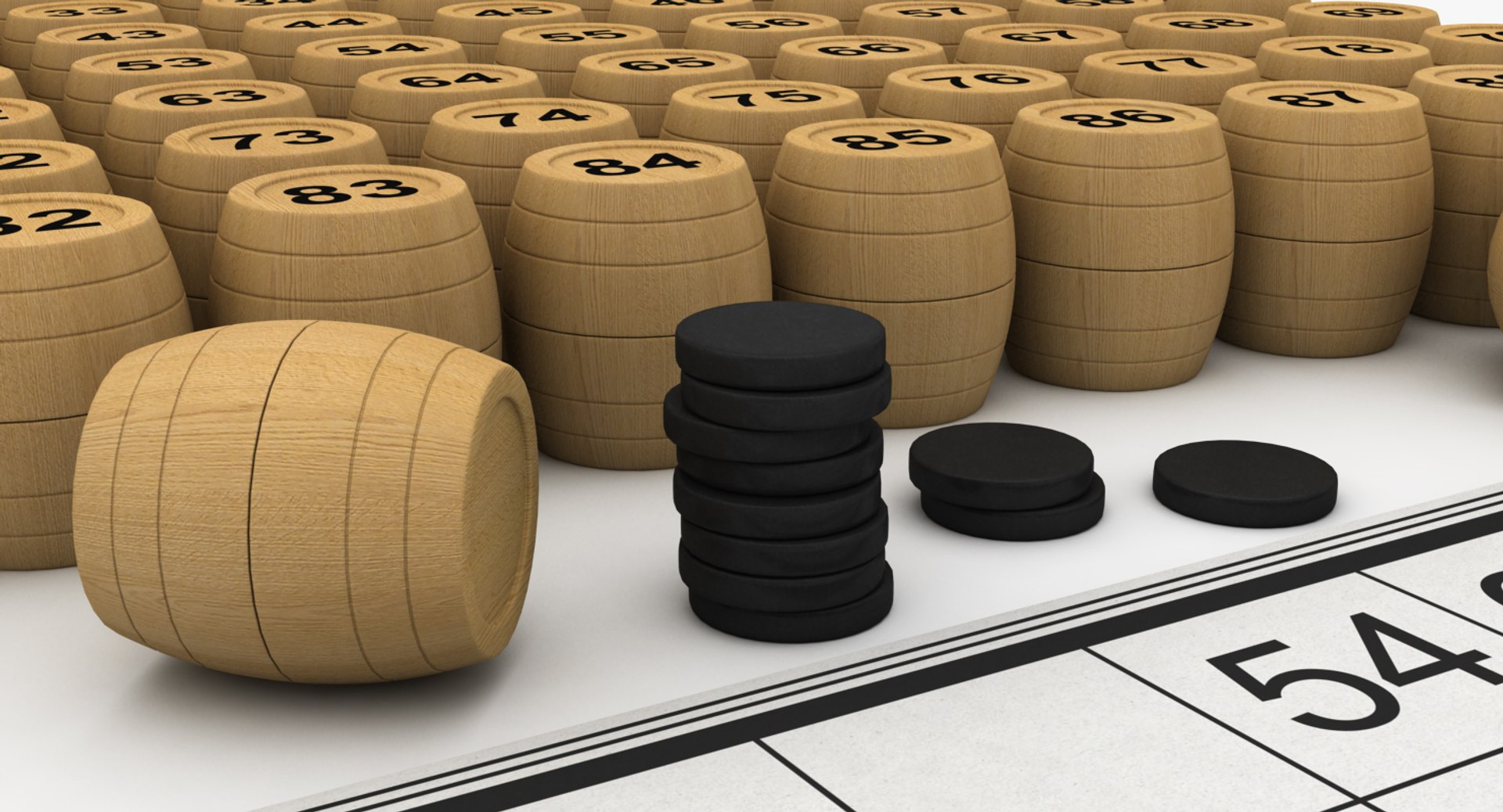 Bingo Keg Card 3D Model - TurboSquid 1353397