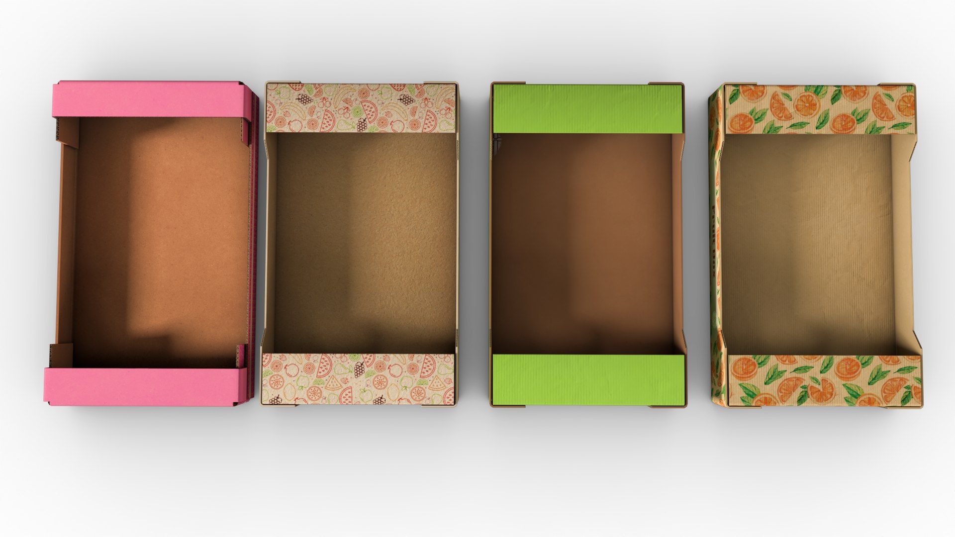 Cardboard Fruit box 3D - TurboSquid 2059783