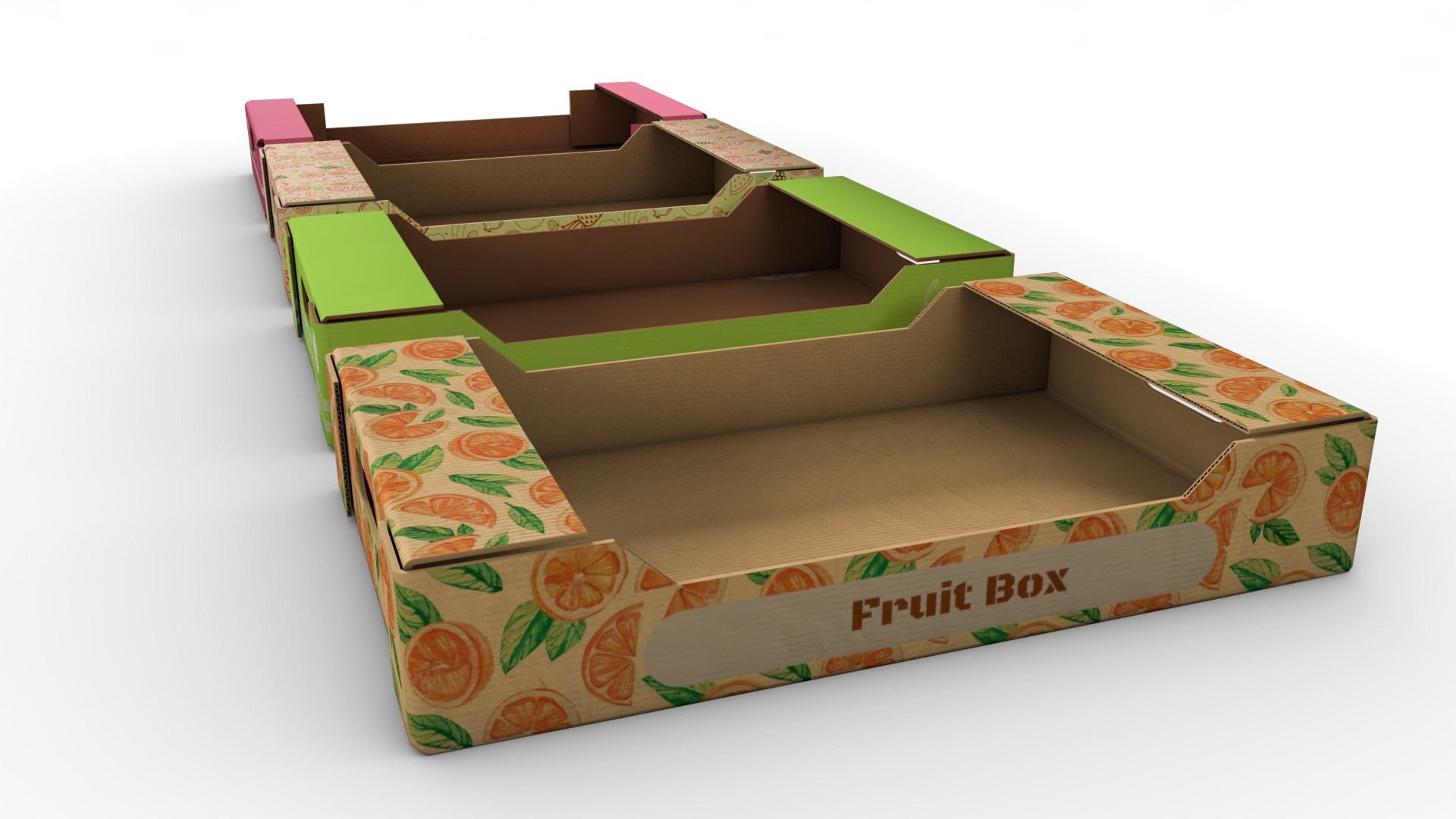 Cardboard Fruit box 3D - TurboSquid 2059783