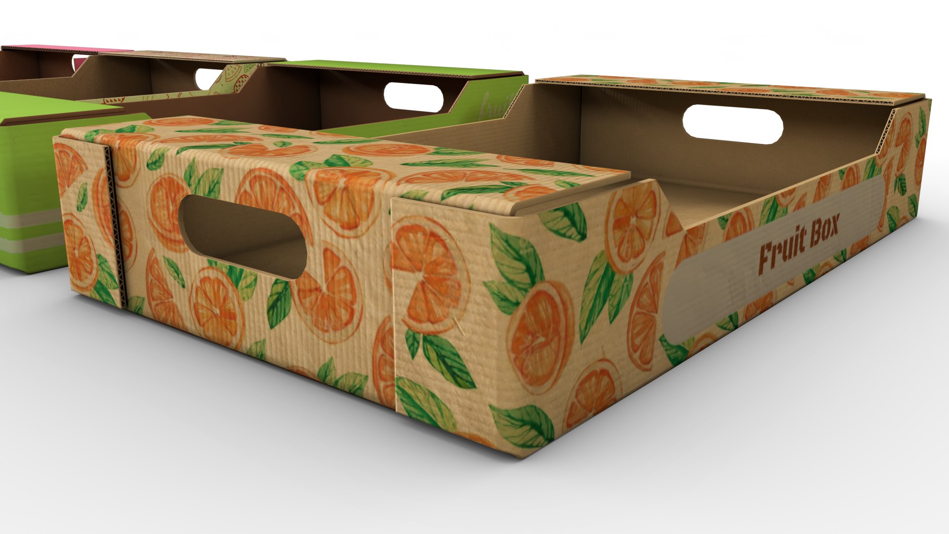 Cardboard Fruit box 3D - TurboSquid 2059783
