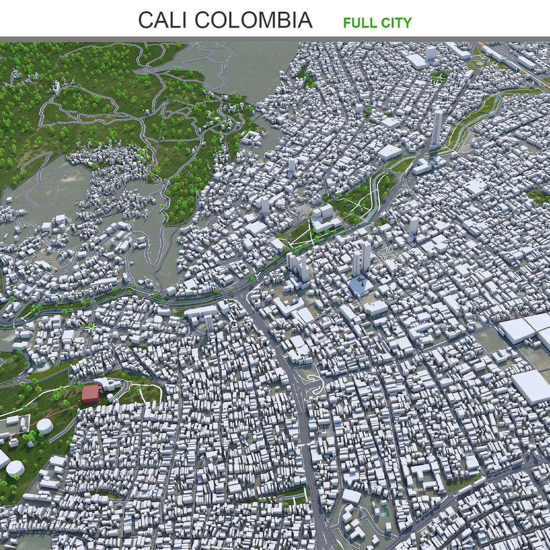 Cali City Colombia 3D Model - TurboSquid 2085025