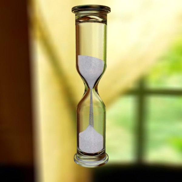 3d glass hourglass hourglass02 model