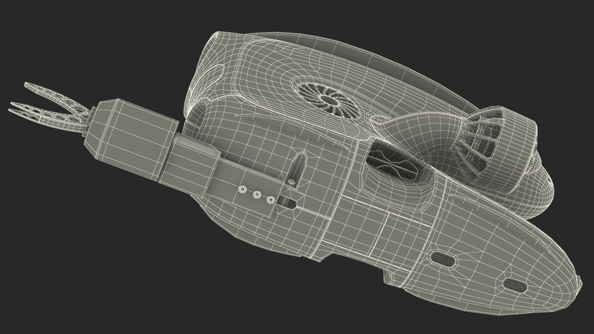 Blueye X3 Underwater Drone With Gripper Rigged For Cinema 4D Model ...