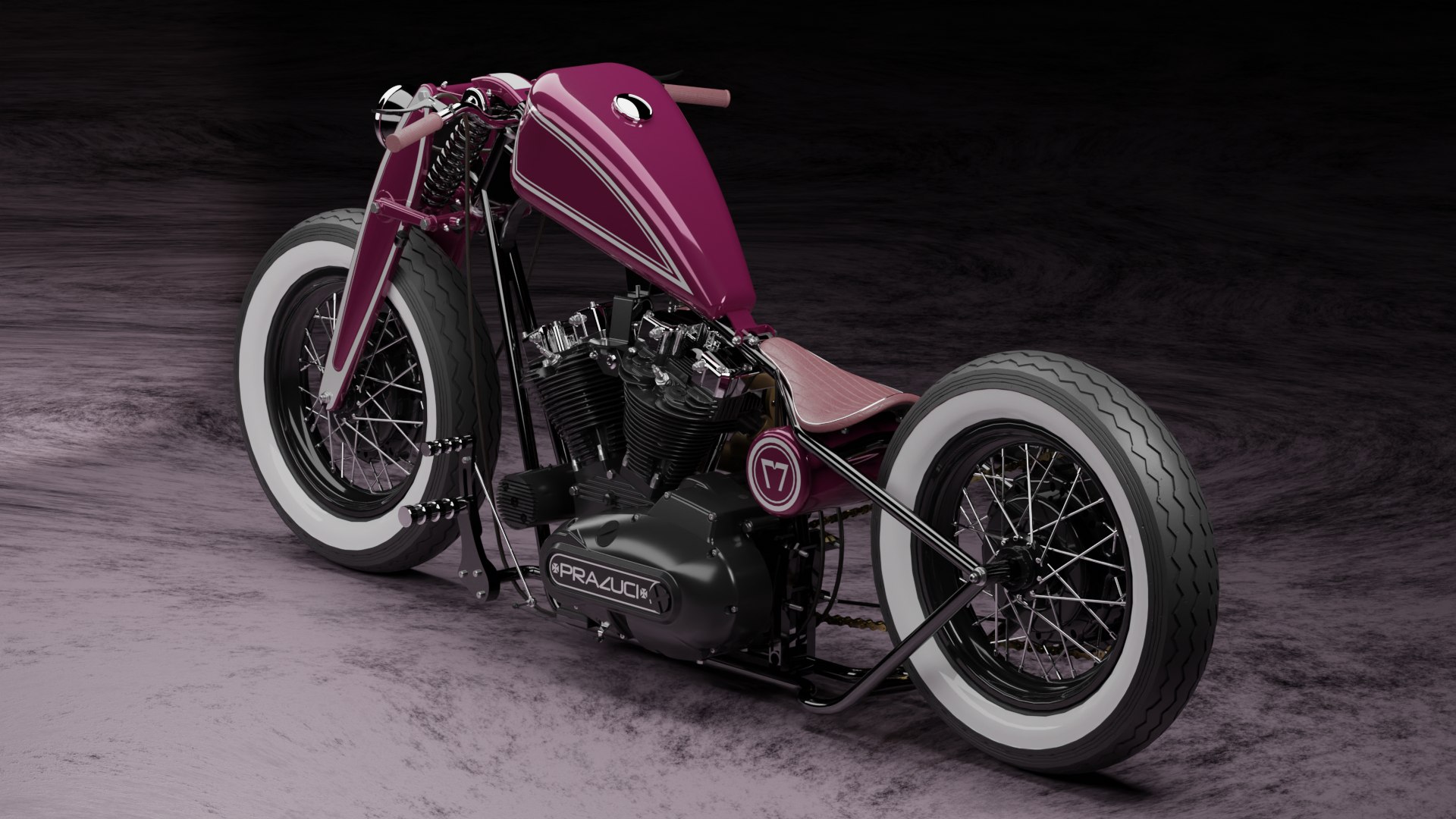 3D Custom Harley Davidson Bobber - TurboSquid 2267508