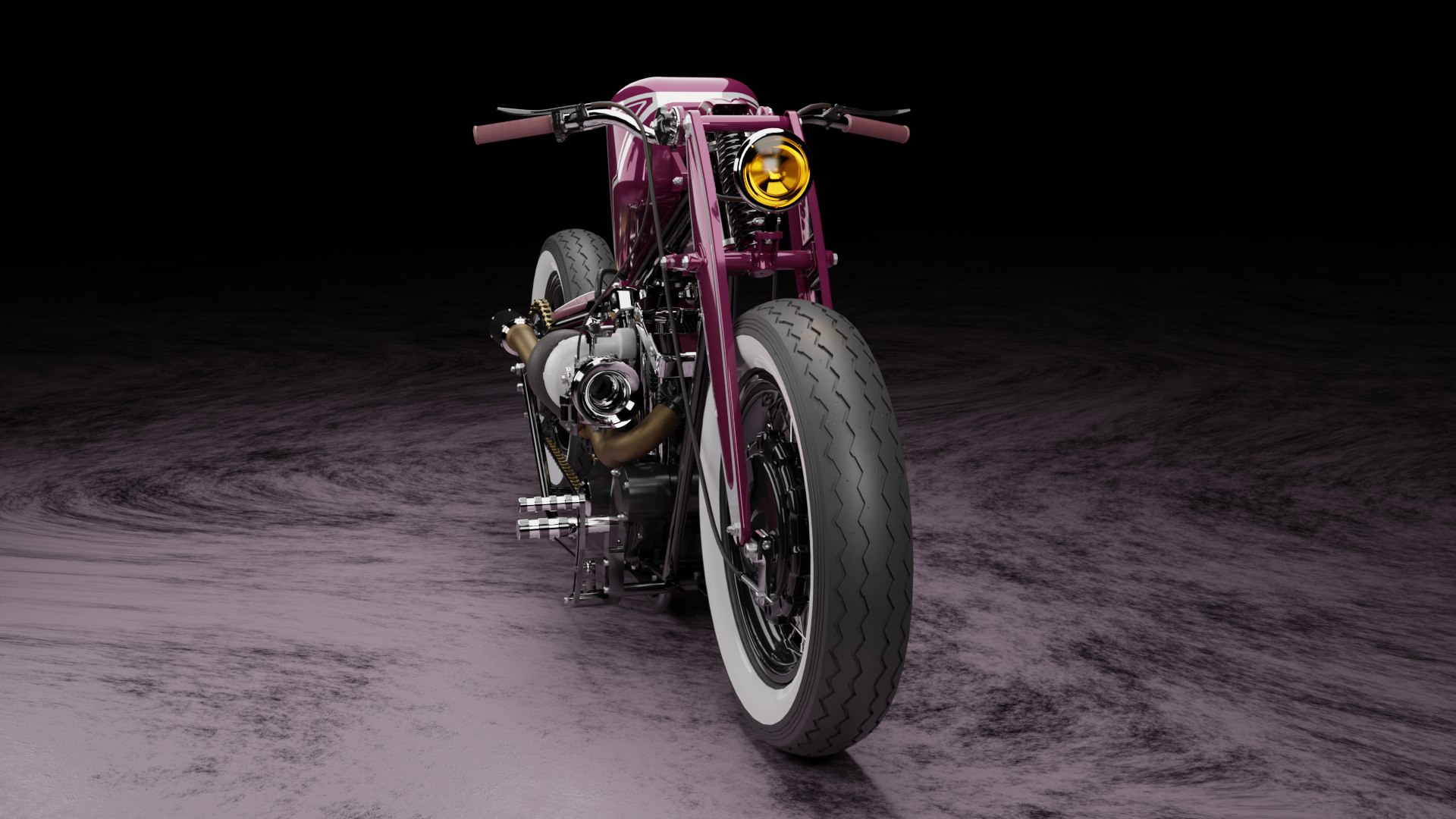 3D Custom Harley Davidson Bobber - TurboSquid 2267508