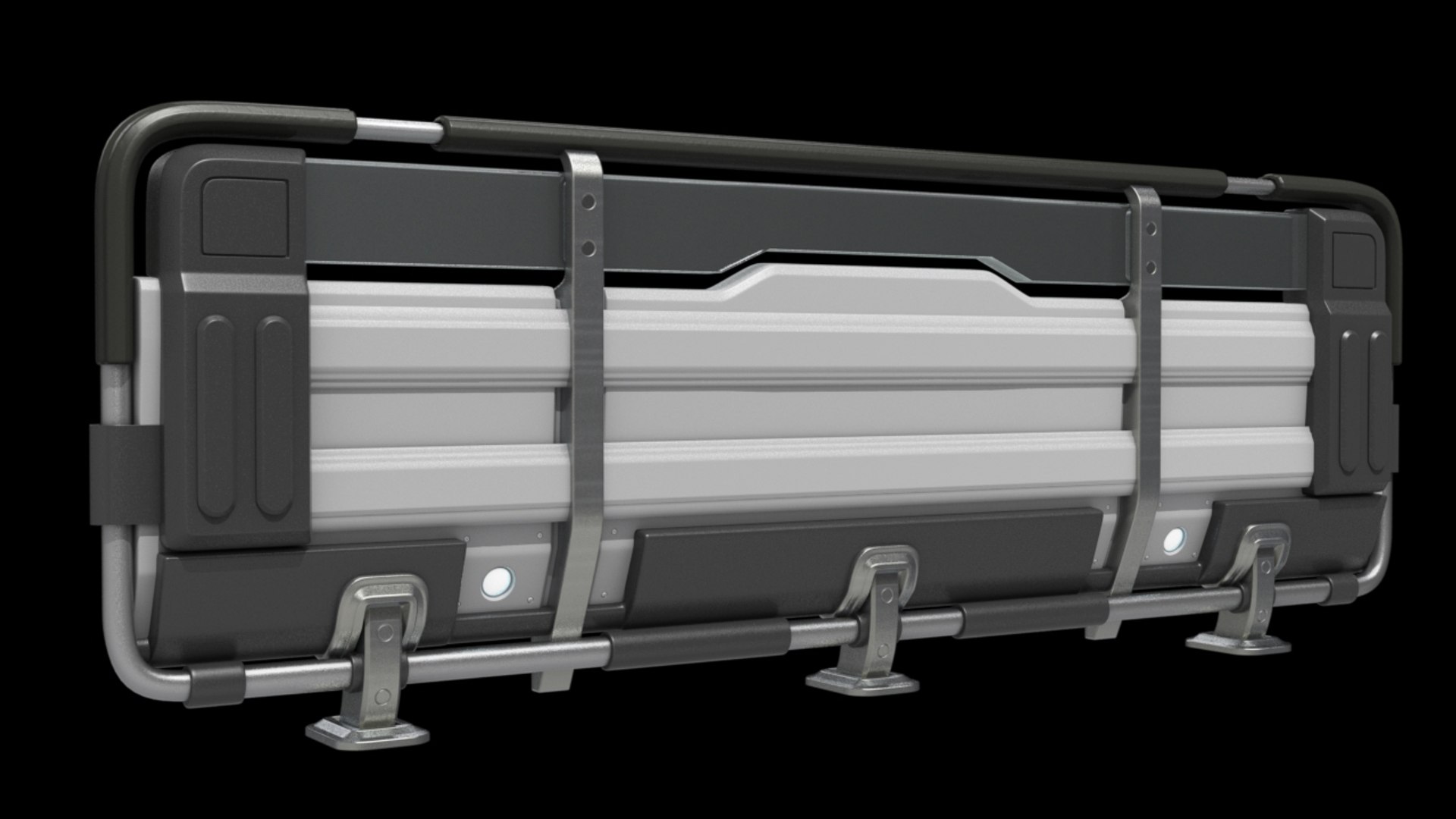 Modular Railings Sci Fi 3d Model