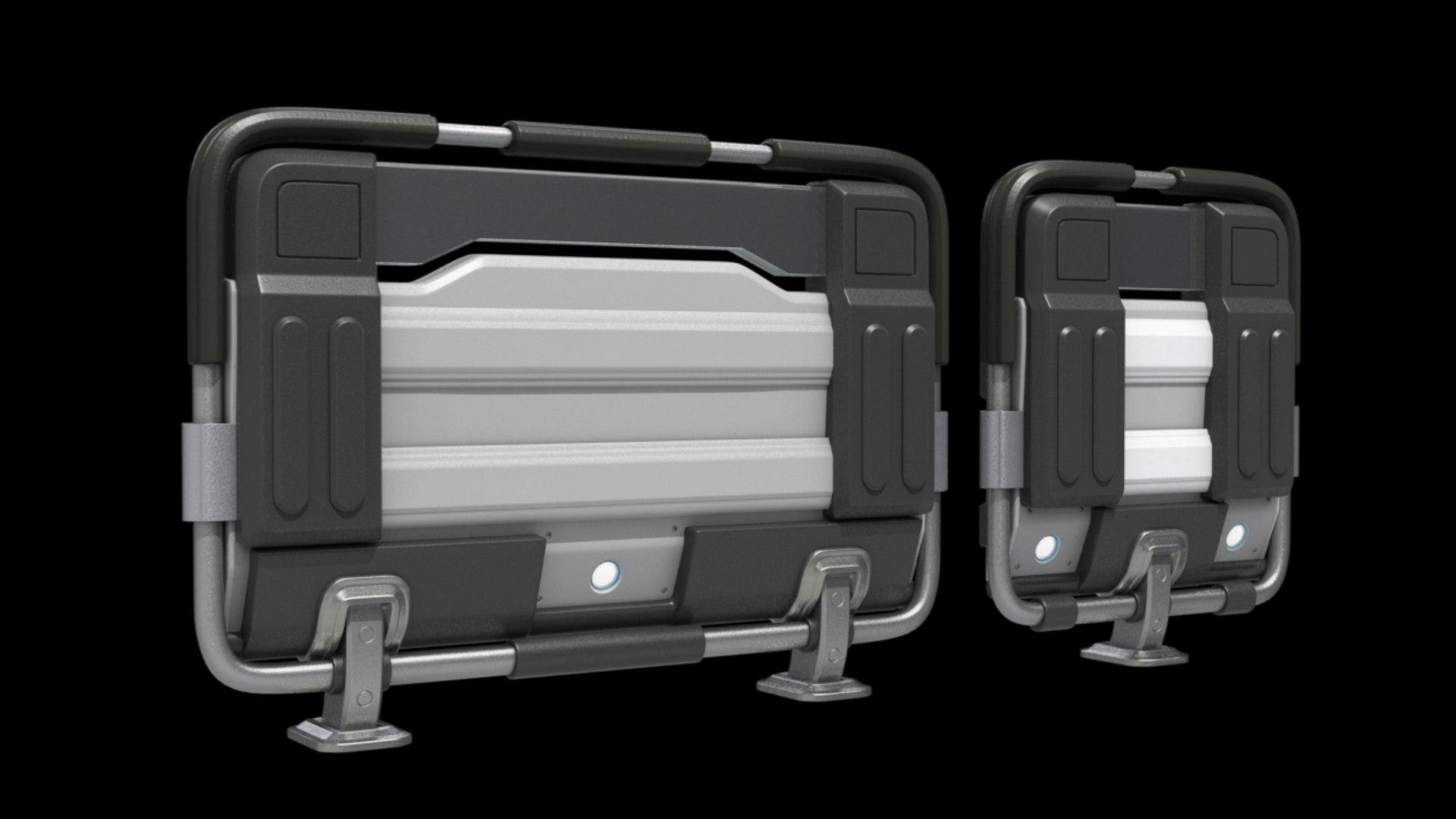 Modular Railings Sci Fi 3d Model