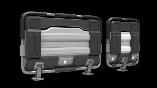 modular railings sci fi 3d model