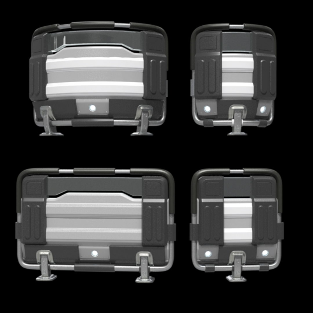 Modular Railings Sci Fi 3d Model