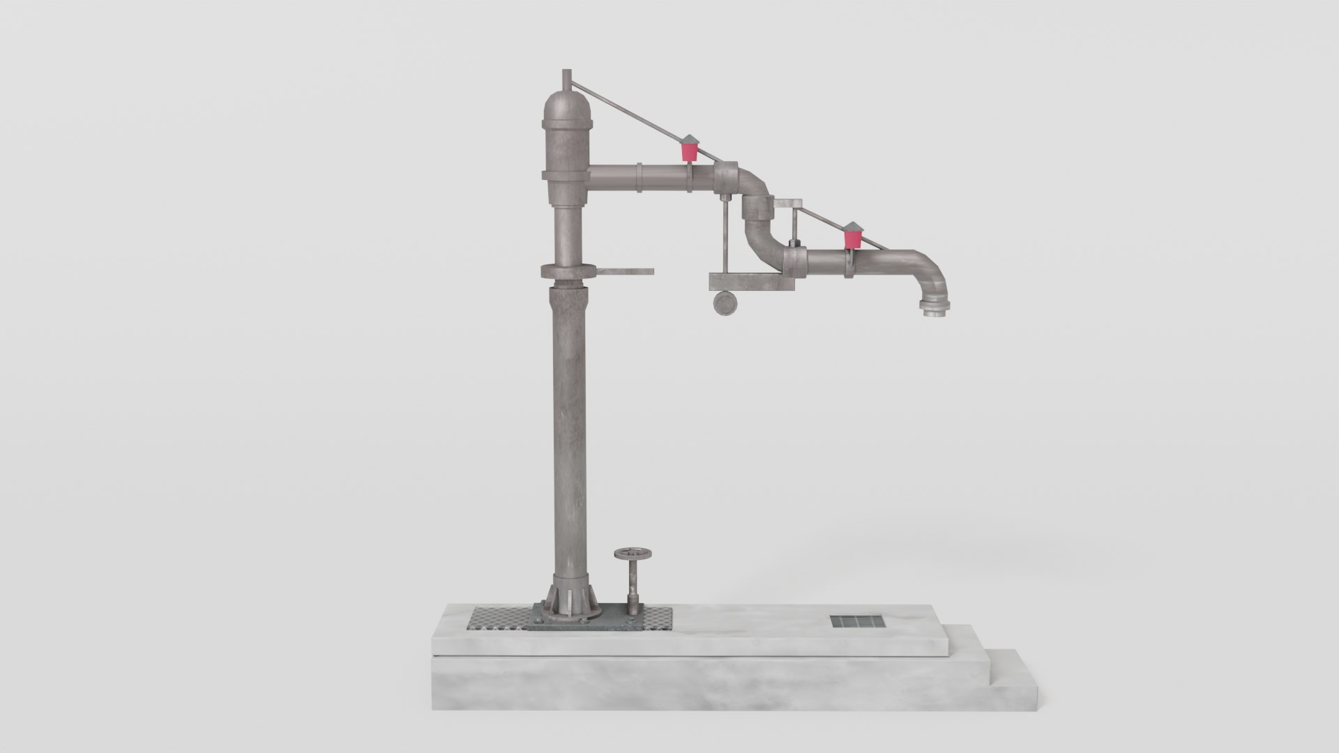 3D Railway Standpipe Model - TurboSquid 2099159