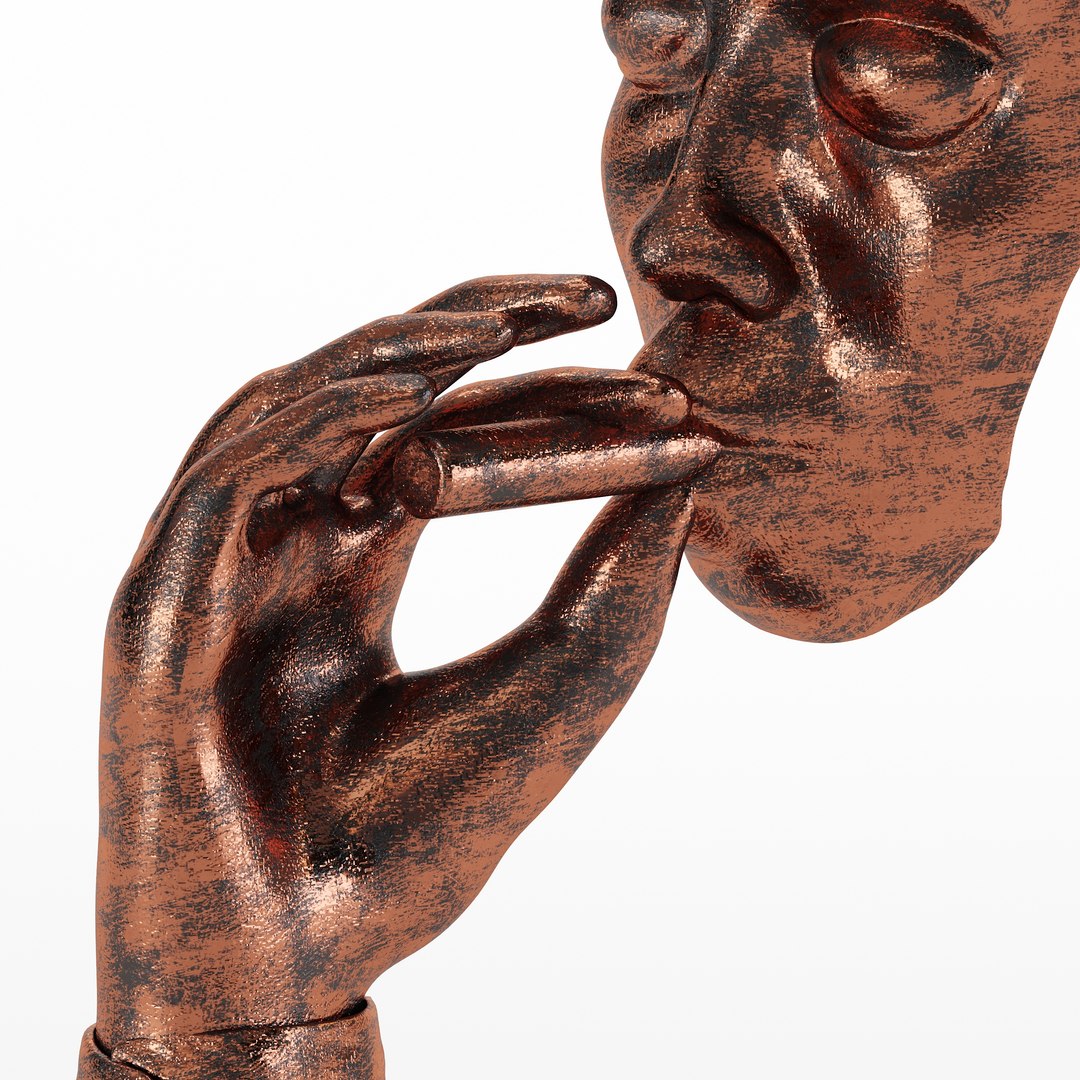 Retro smoker sculpture 3D model - TurboSquid 1707214