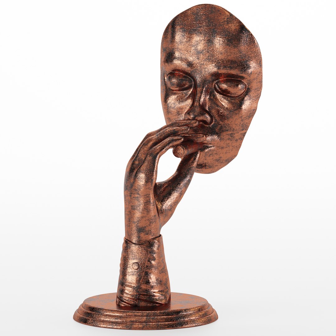 Retro smoker sculpture 3D model - TurboSquid 1707214