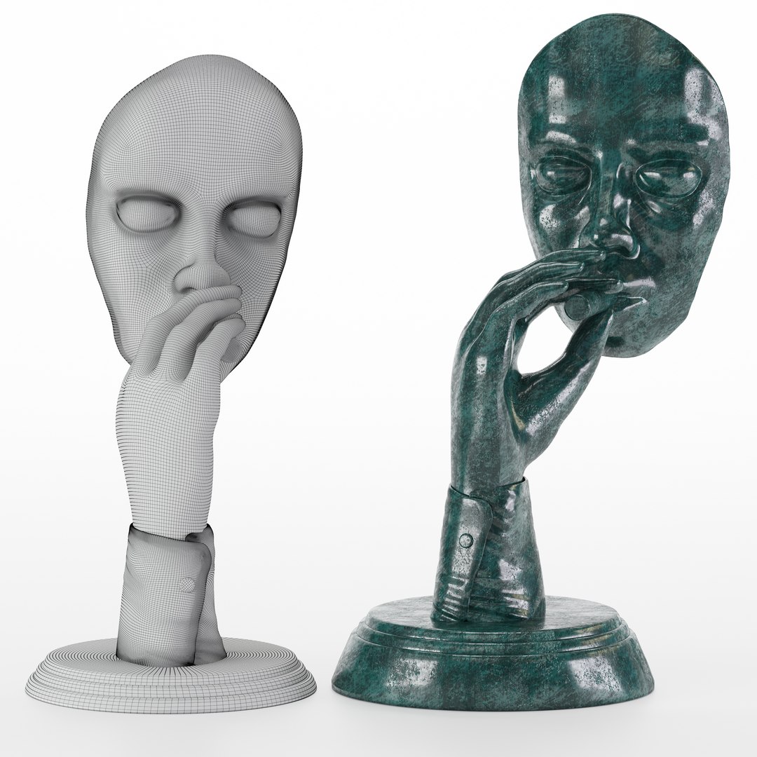 Retro smoker sculpture 3D model - TurboSquid 1707214