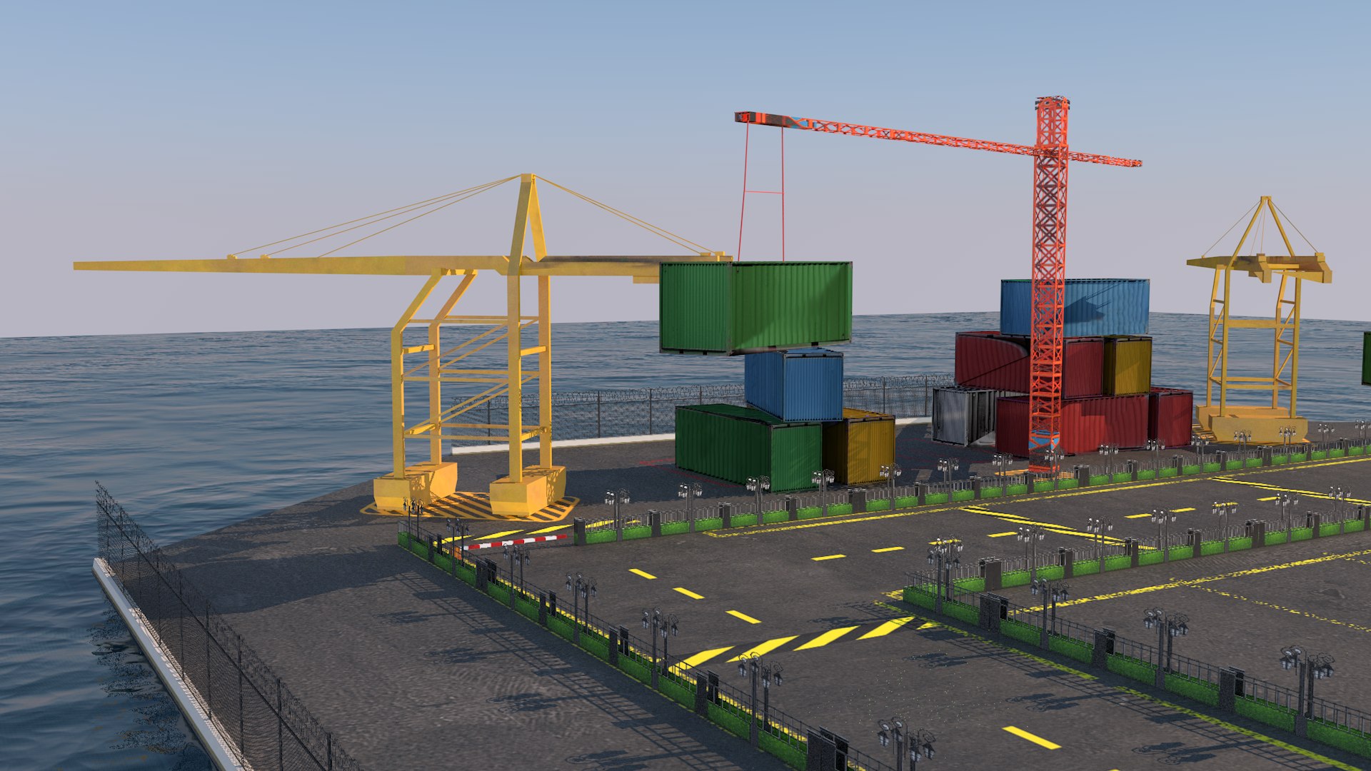 Seaport Sea Port 3D - TurboSquid 1439882
