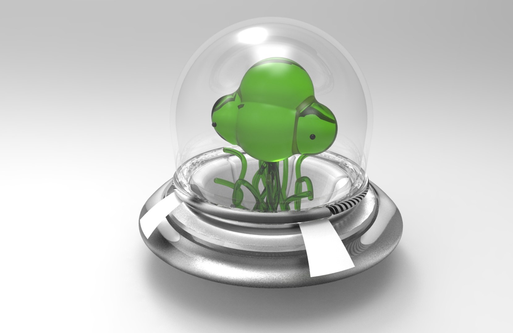 3D Ufo Alien Metal Slug Model - TurboSquid 1600583