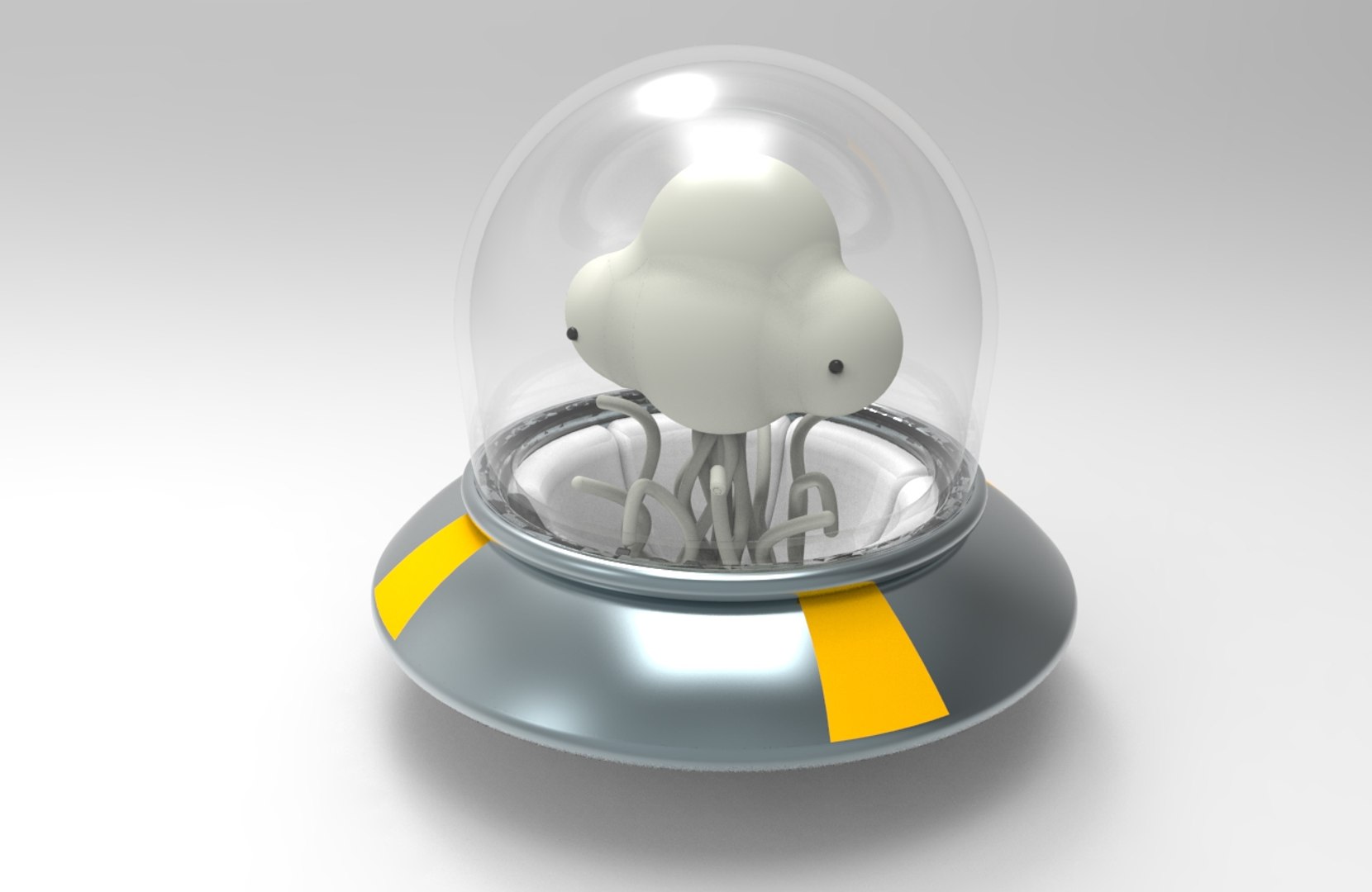 3D Ufo Alien Metal Slug Model - TurboSquid 1600583