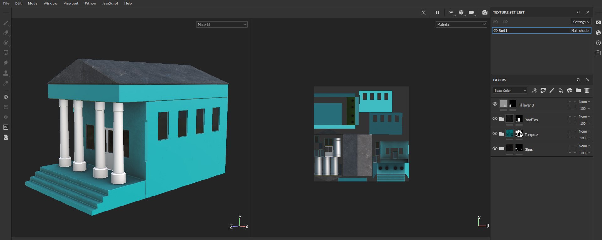 3D Model Low Poly Courthouse - TurboSquid 2030158
