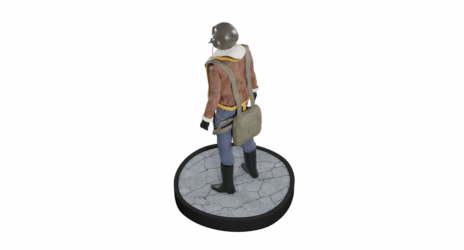 3D World War 2 Spitfire Pilot - TurboSquid 2104994