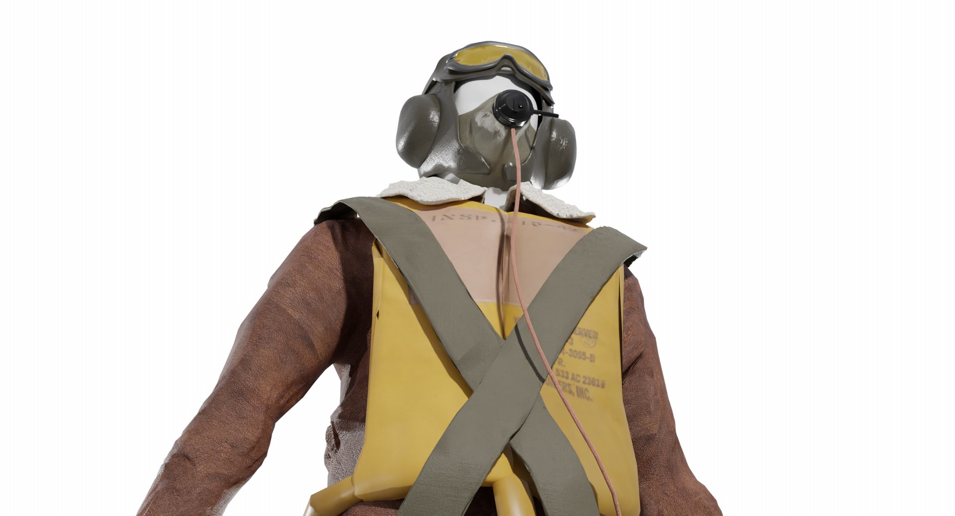3D World War 2 Spitfire Pilot - TurboSquid 2104994