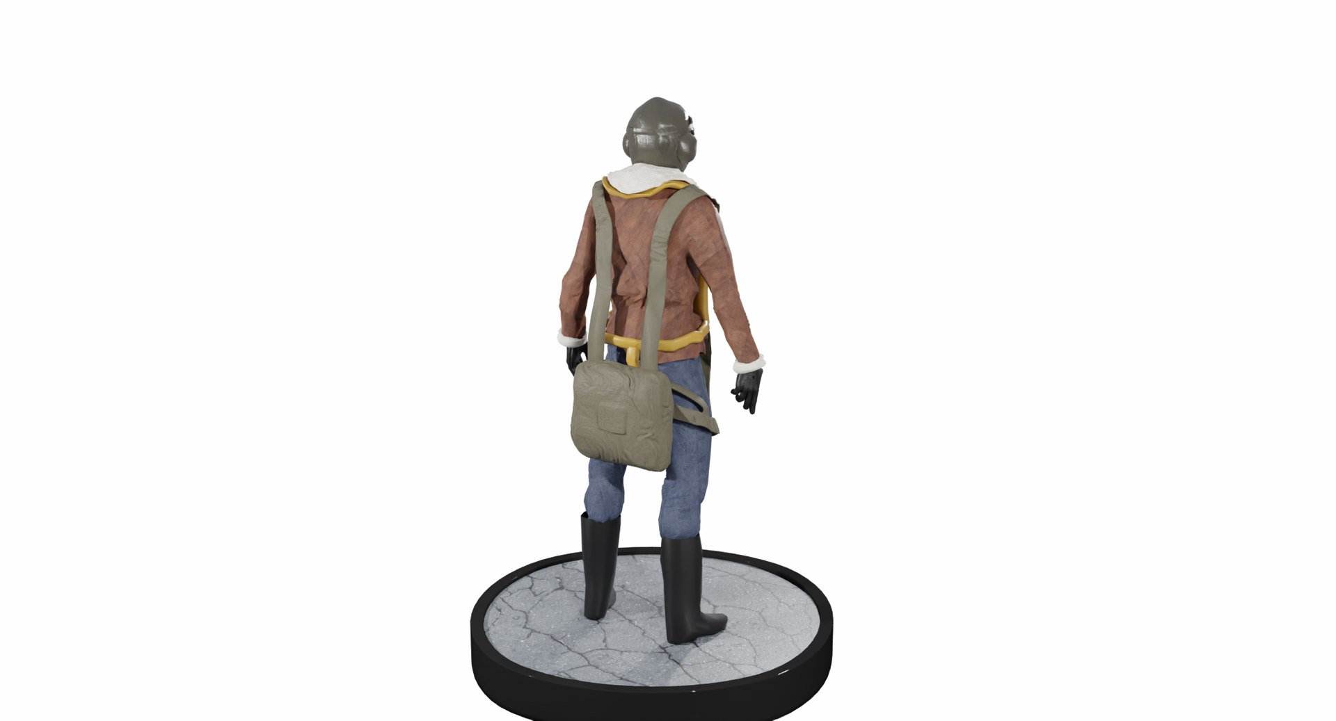 3D World War 2 Spitfire Pilot - TurboSquid 2104994