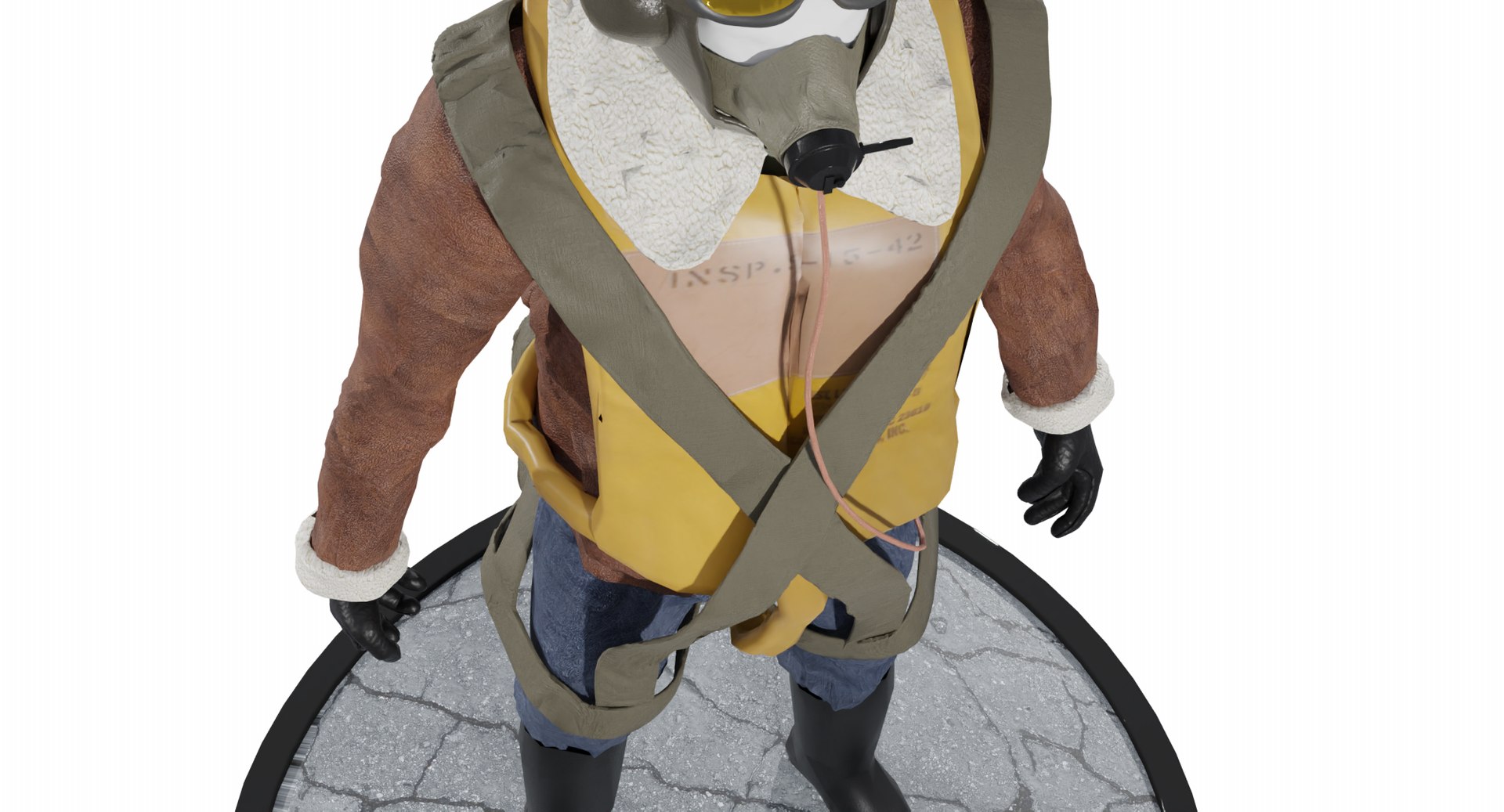 3D World War 2 Spitfire Pilot - TurboSquid 2104994