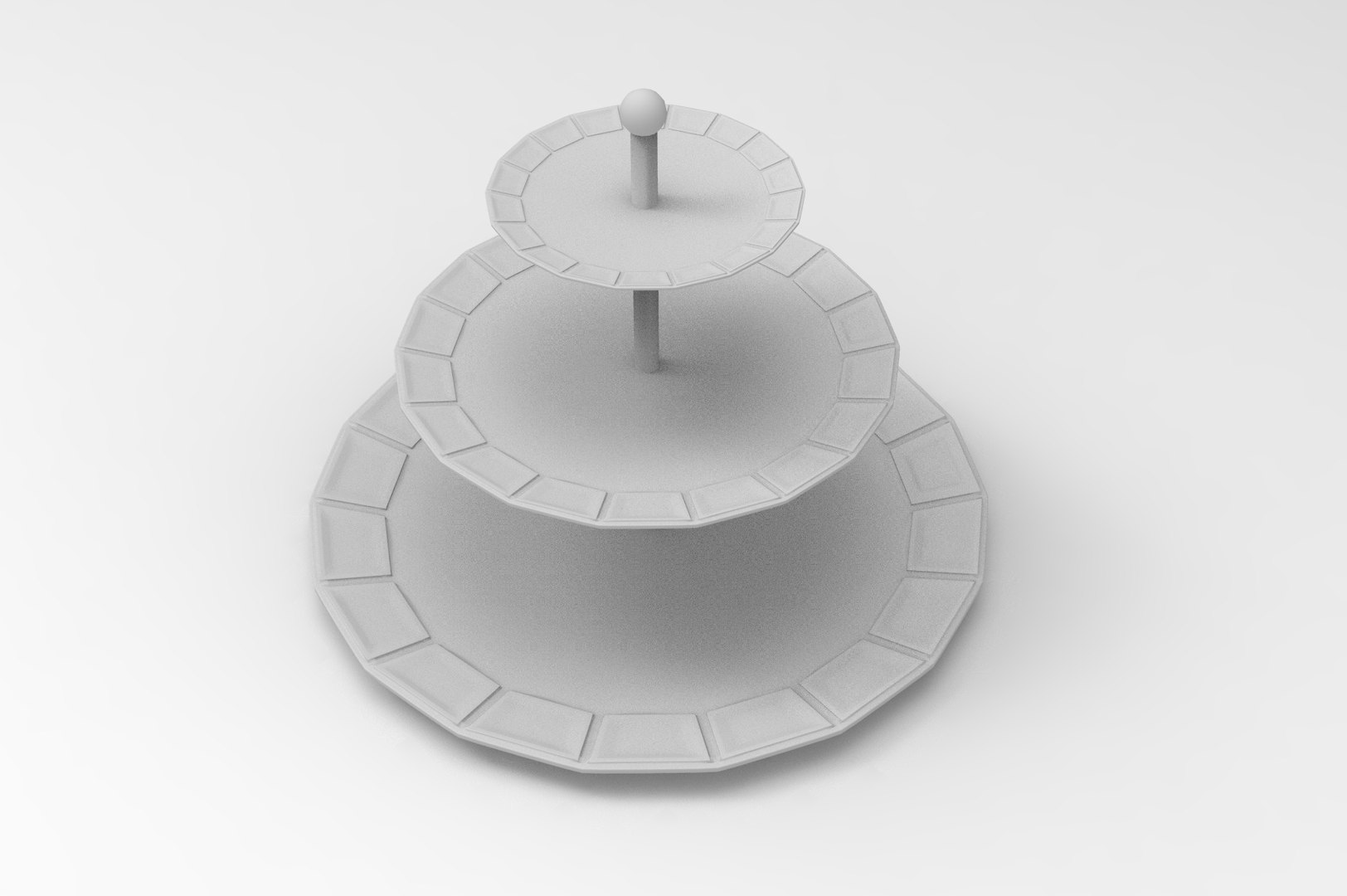 3D cake stand model - TurboSquid 1669756