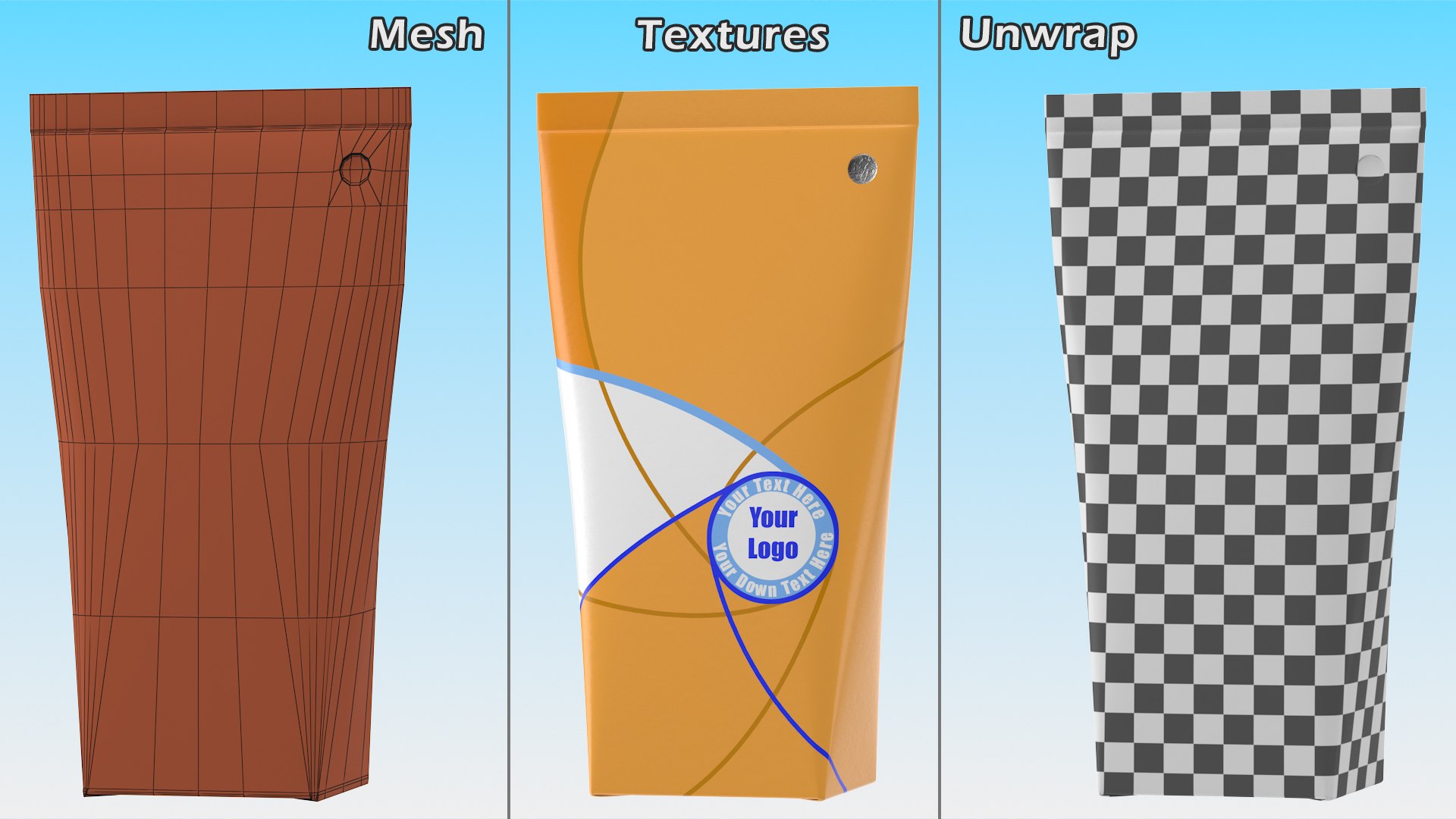 Aseptic Packaging For Triangular Liquid Orange 3D - TurboSquid 1926107