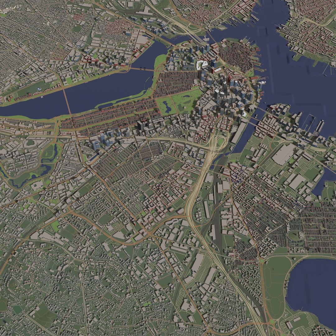 3D Boston USA - City And Urban Model - TurboSquid 2223395