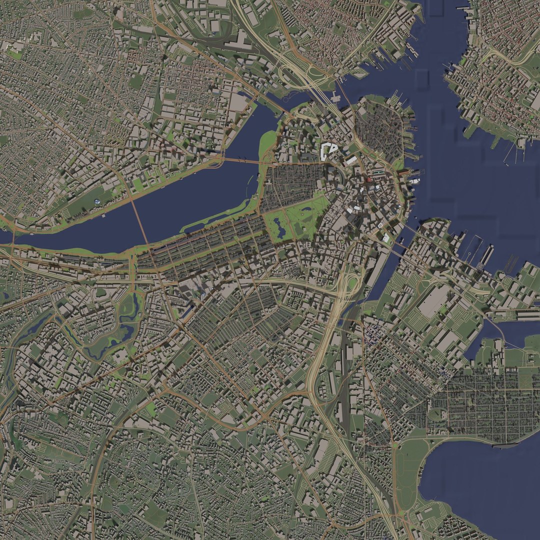 3D Boston USA - City And Urban Model - TurboSquid 2223395