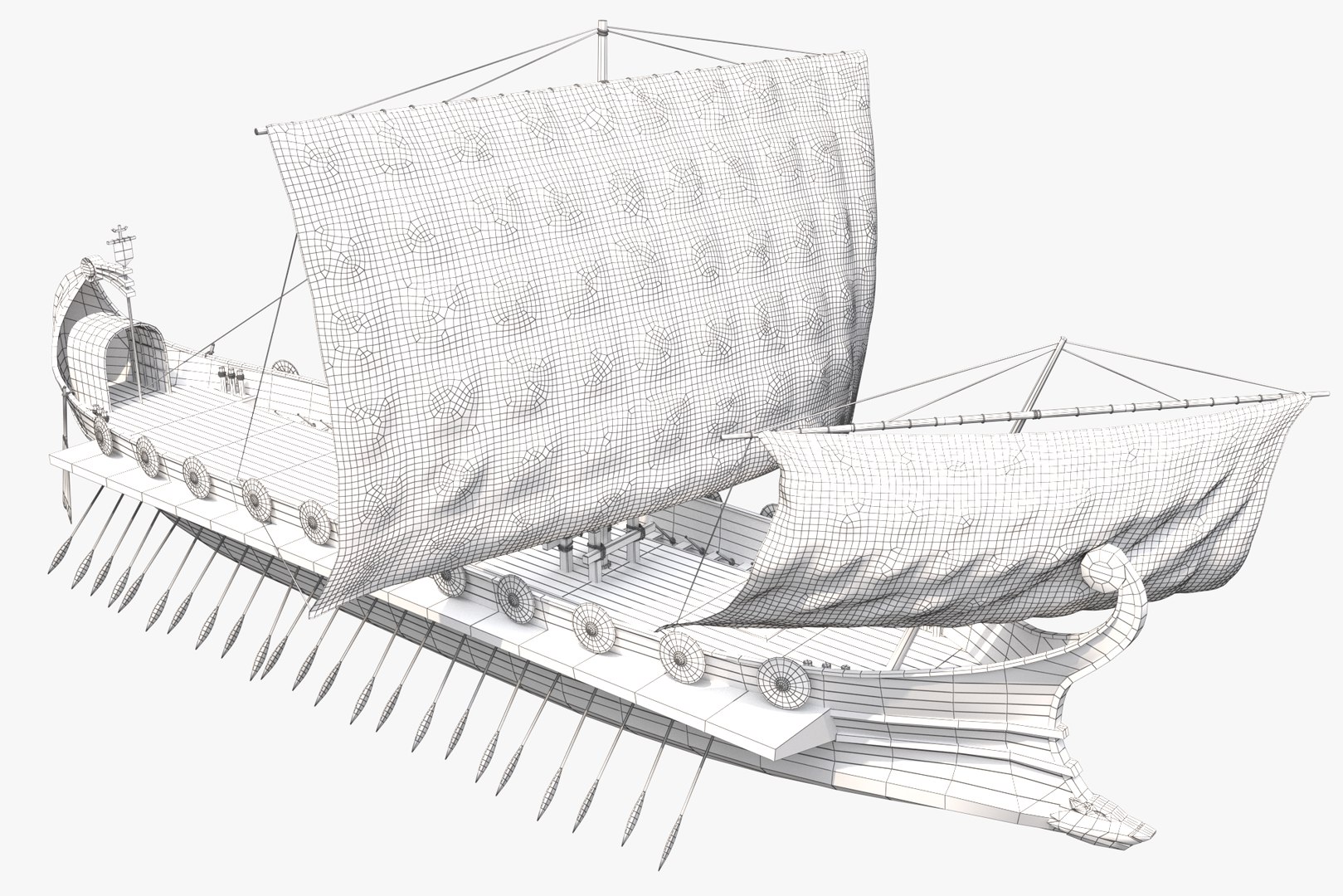 Galea Roman Ship Modello 3D Model - TurboSquid 2074313