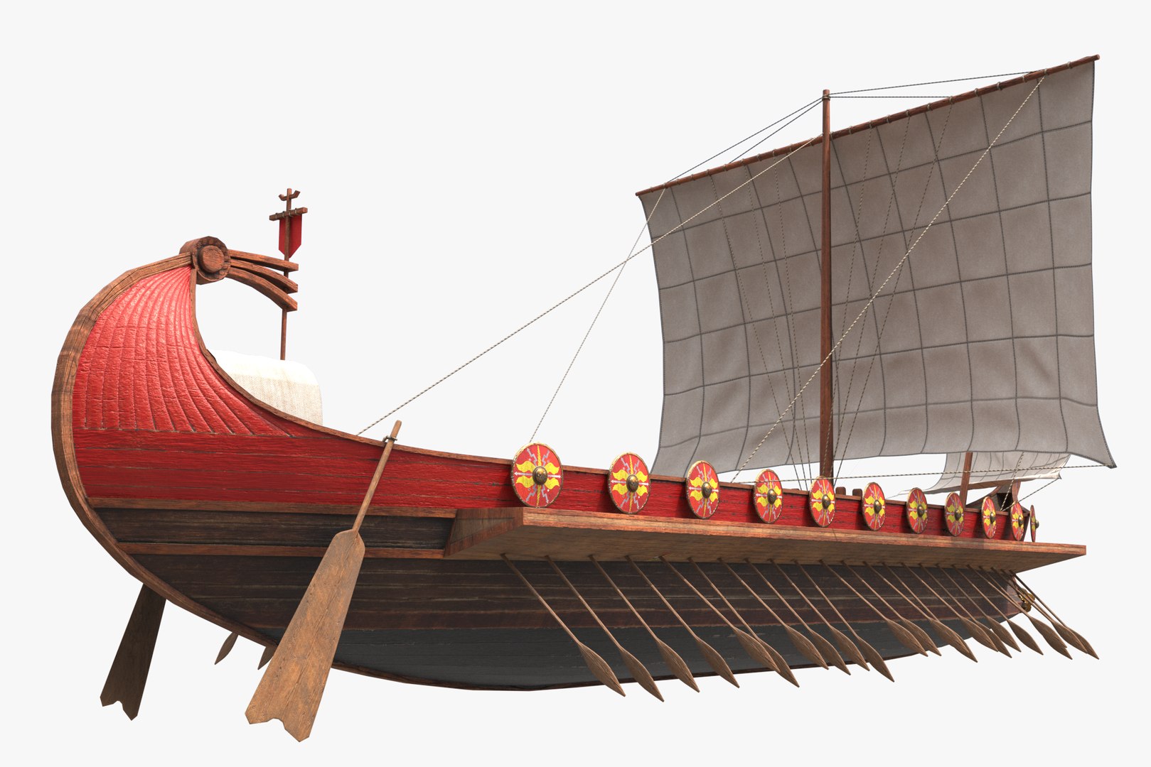 Galea Roman Ship Modello 3D Model - TurboSquid 2074313