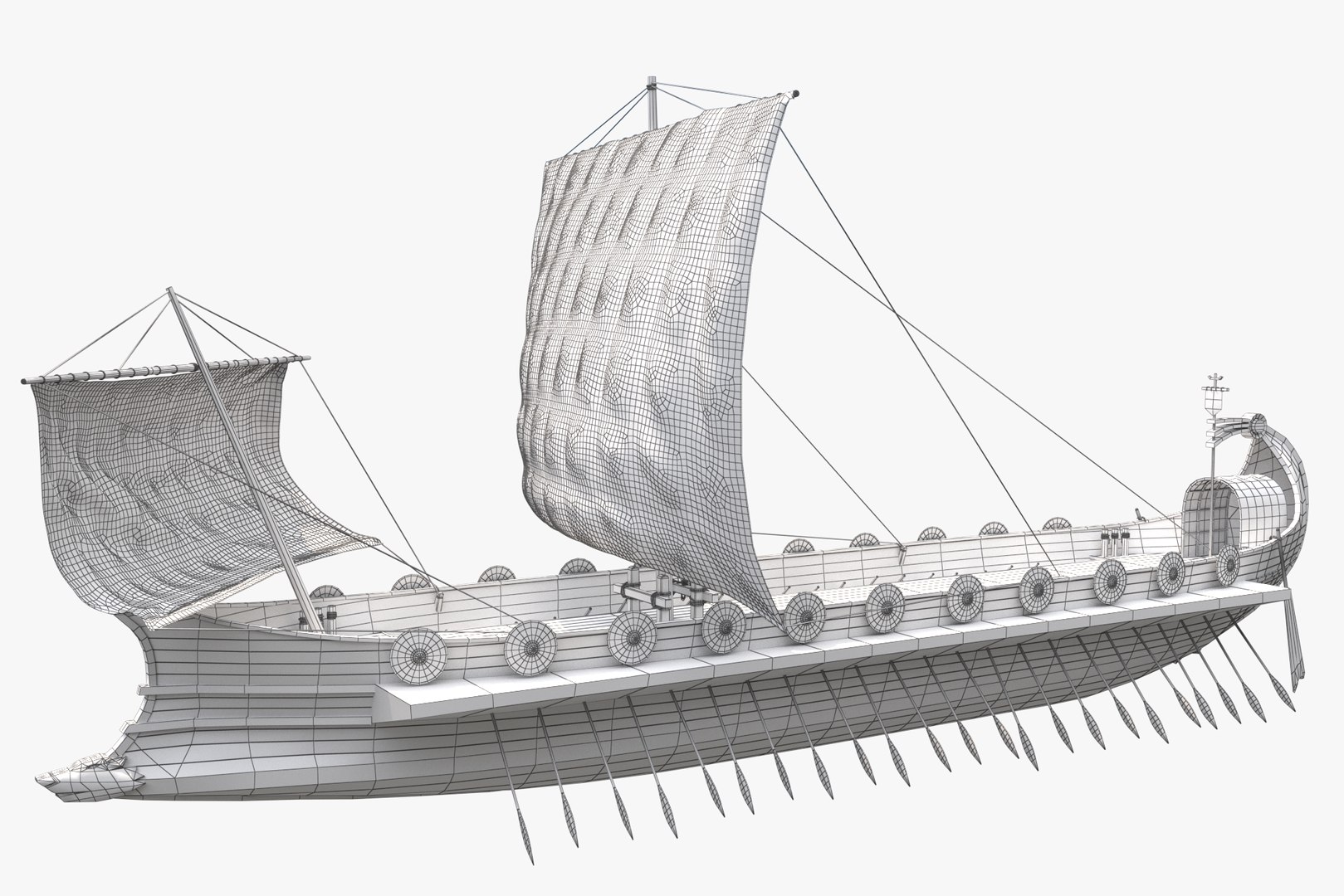 Galea Roman Ship Modello 3D Model - TurboSquid 2074313