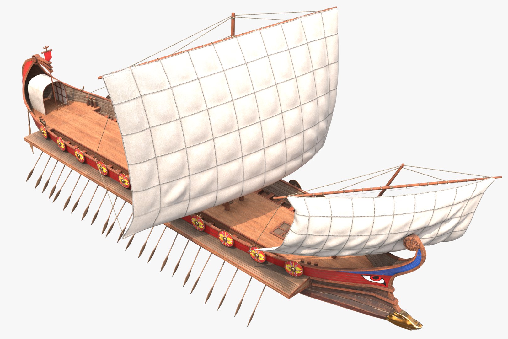 Galea Roman Ship Modello 3D Model - TurboSquid 2074313