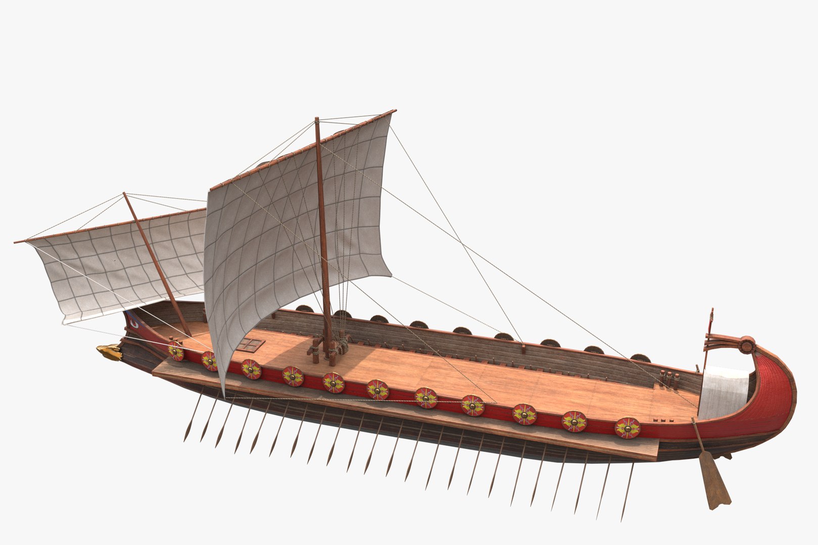 Galea Roman Ship Modello 3D Model - TurboSquid 2074313