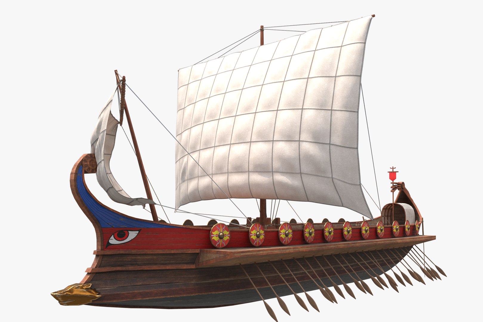 Galea Roman Ship Modello 3D Model - TurboSquid 2074313