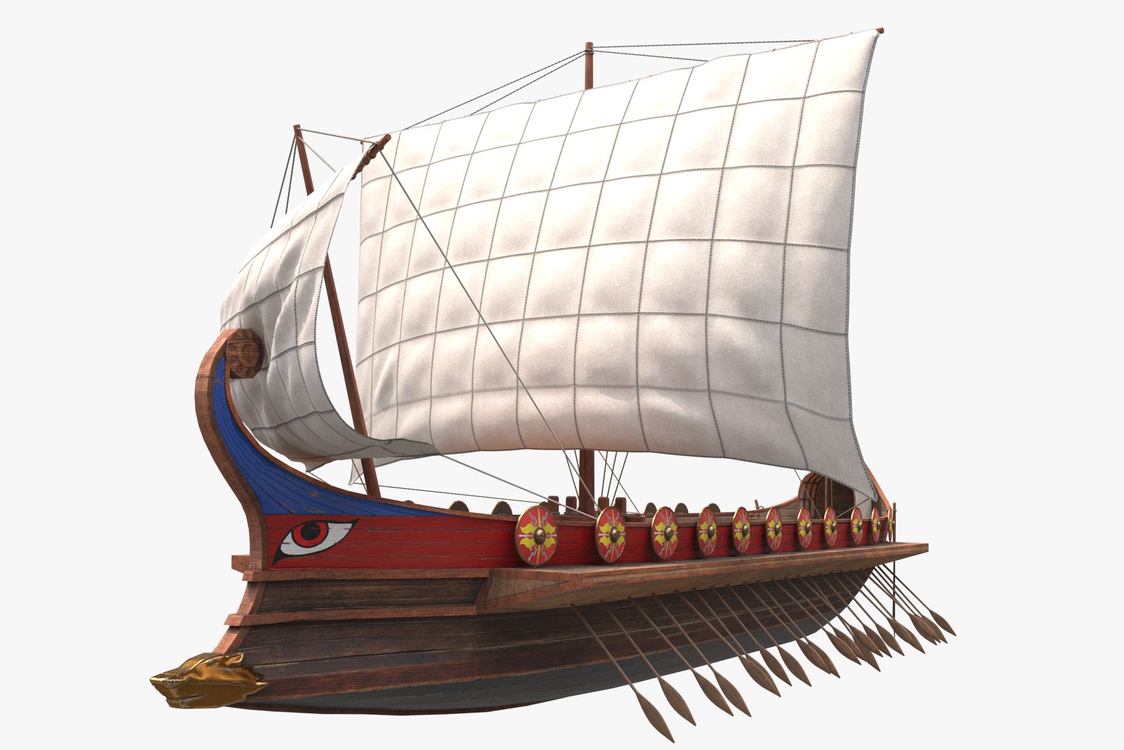 Galea Roman Ship Modello 3D Model - TurboSquid 2074313