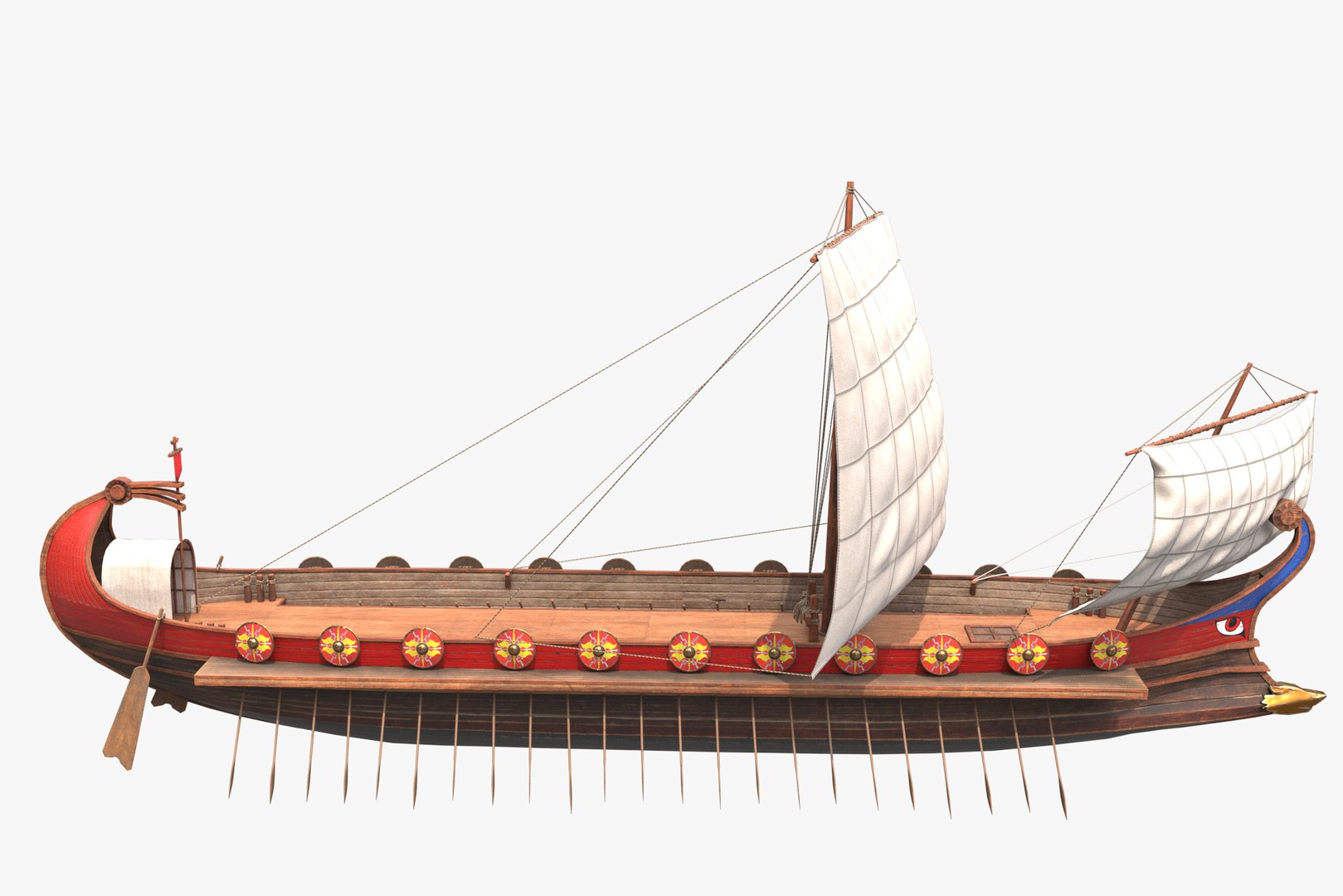 Galea Roman Ship Modello 3D Model - TurboSquid 2074313