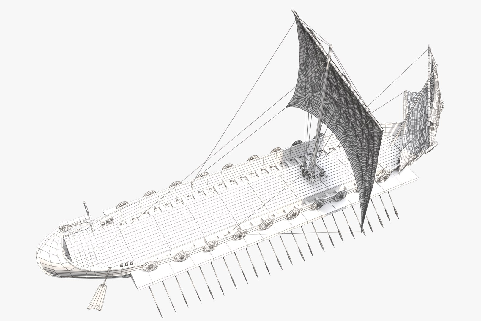 Galea Roman Ship Modello 3D Model - TurboSquid 2074313