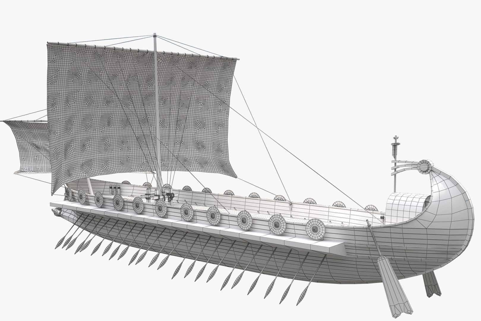 Galea Roman Ship Modello 3D Model - TurboSquid 2074313