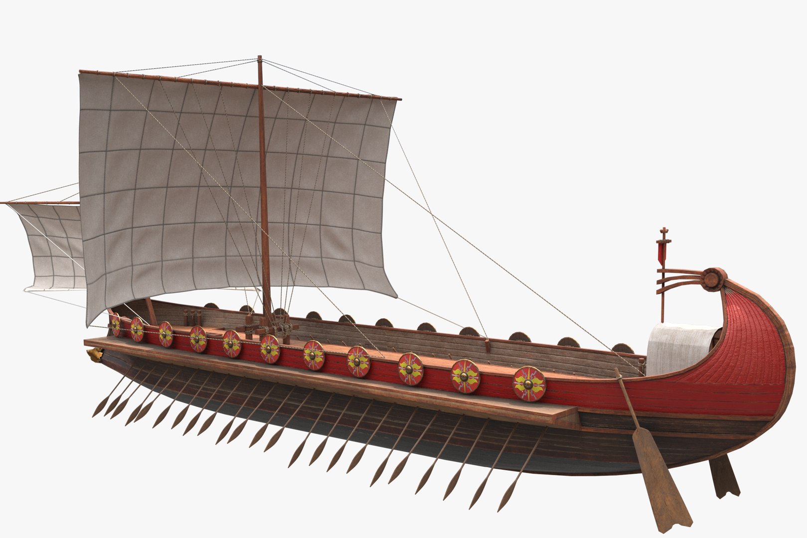 Galea Roman Ship Modello 3D Model - TurboSquid 2074313