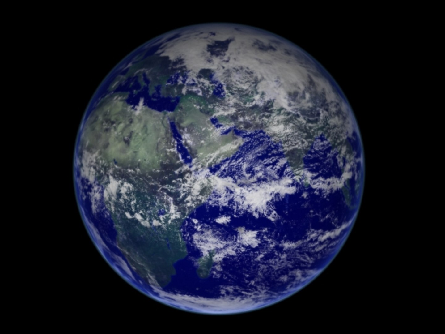 3d model photorealistic earth moon